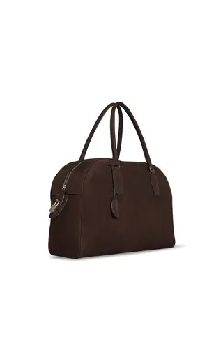 THE ROW India 15.75 Suede Top Handle Bag