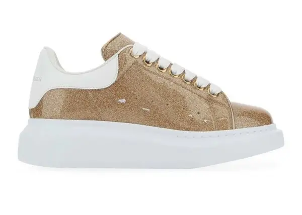 Alexander McQueen Oversized Sneakers - Rose Gold/white