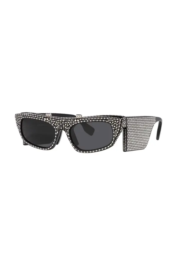 Burberry Irregular Sunglasses - Black