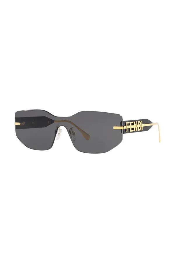 Fendi Rectangle Sunglasses - Gold