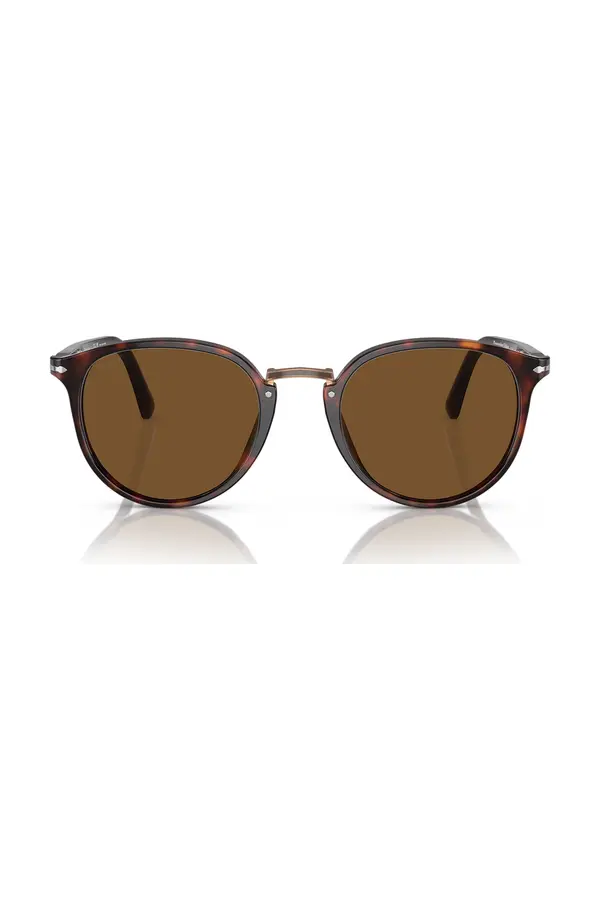 Persol Tortoiseshell Oval Sunglasses - Brown