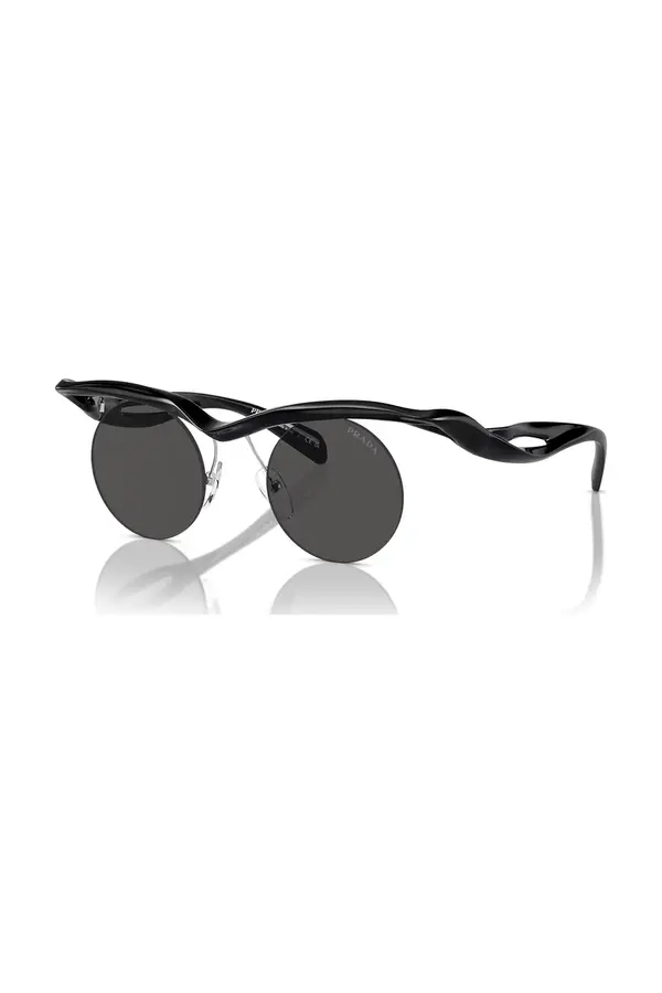 Prada Round Frame Sunglasses - Black