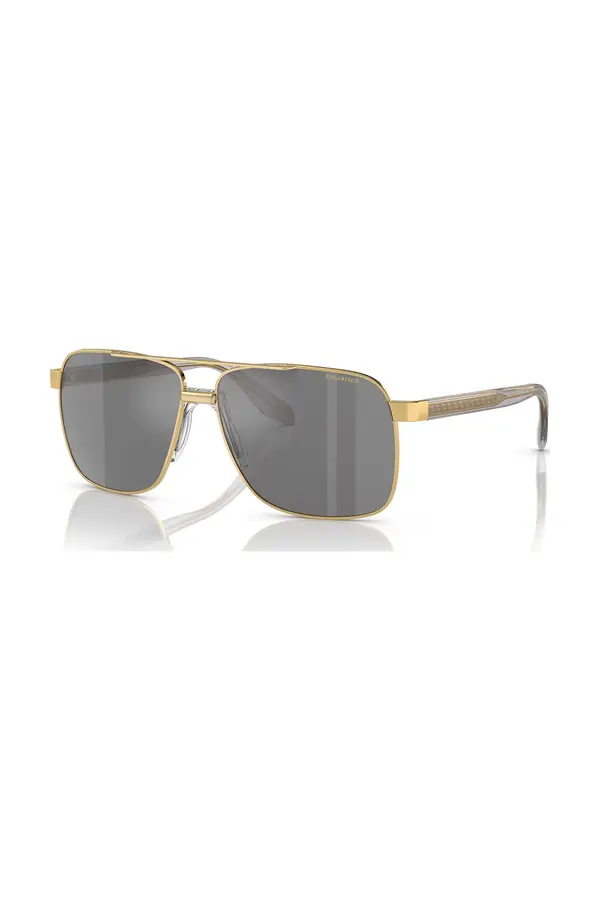 Versace Tone Square Frame Sunglasses - Gold