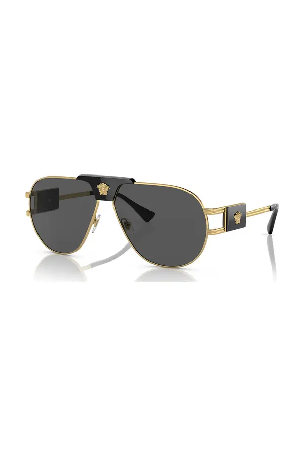 Versace Ve2252 Aviator Sunglasses - Gold