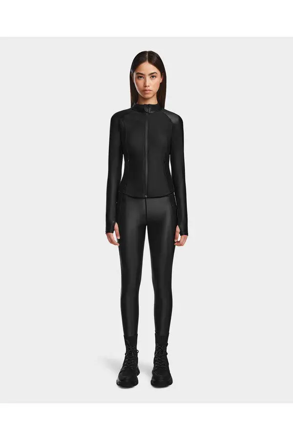Rudsak Eva Zip-up Top - Black