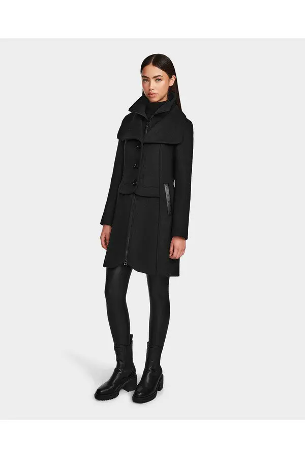 Rudsak Knee-length Wool Blend Coat