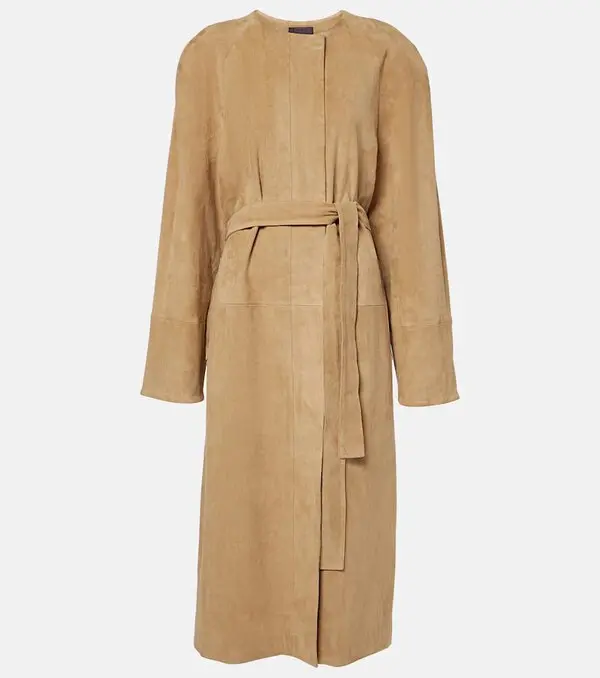 Stouls Dietrich Suede Coat - Beige