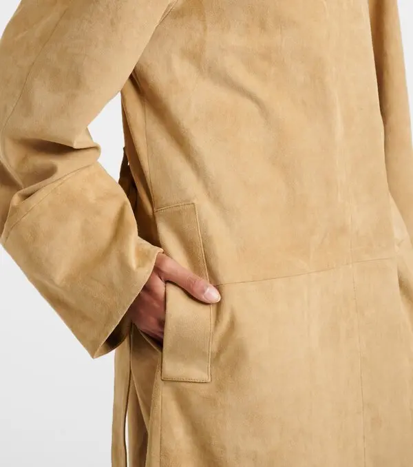 Stouls Dietrich Suede Coat - Beige
