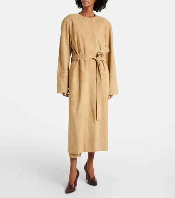 Stouls Dietrich Suede Coat - Beige