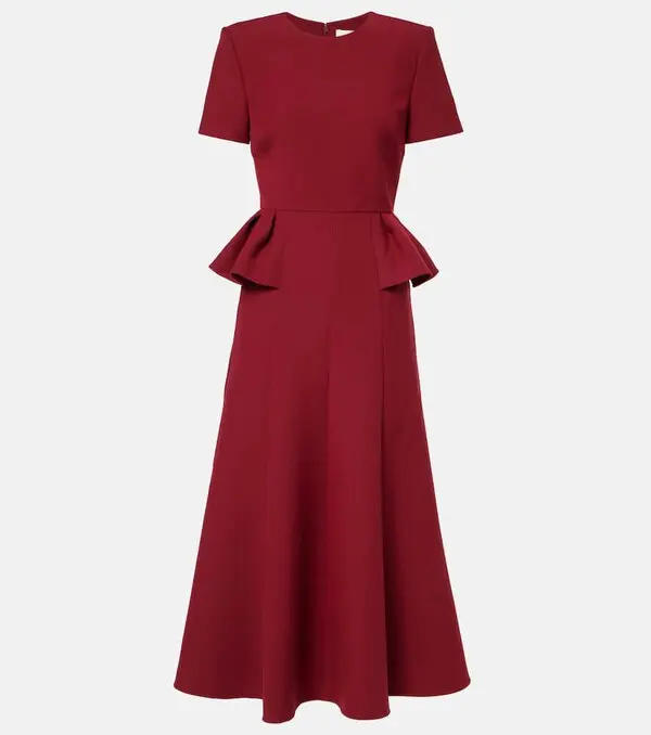 Roland Mouret Crepe Midi Dress