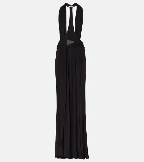 Christopher Esber Trapeze Draped Jersey Gown