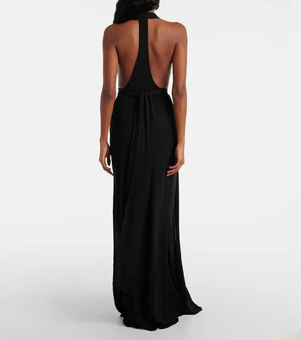 Christopher Esber Trapeze Draped Jersey Gown
