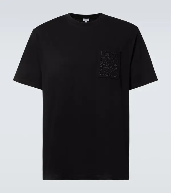 Loewe Anagram Cotton T-shirt - Black