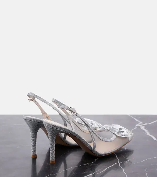 GIANVITO ROSSI Jaipur Mesh Slingback Pumps