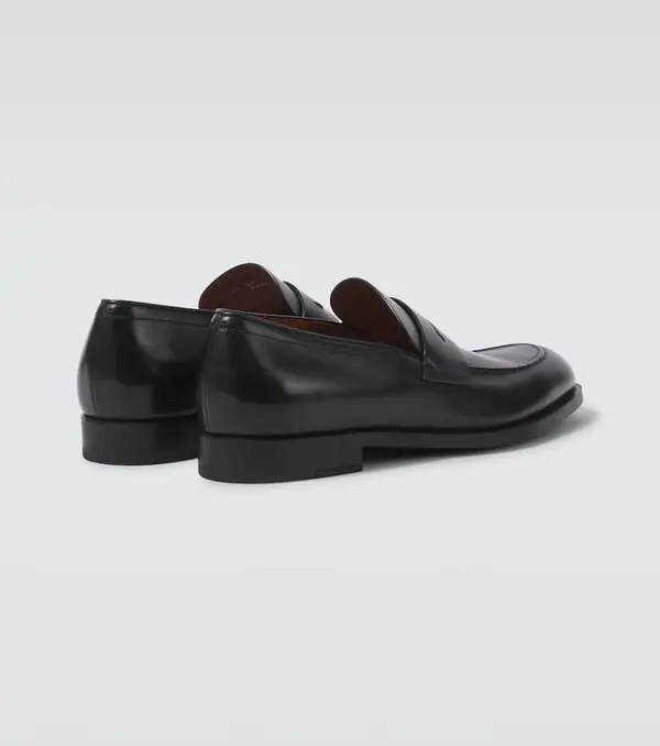 Zegna Leather Penny Loafers