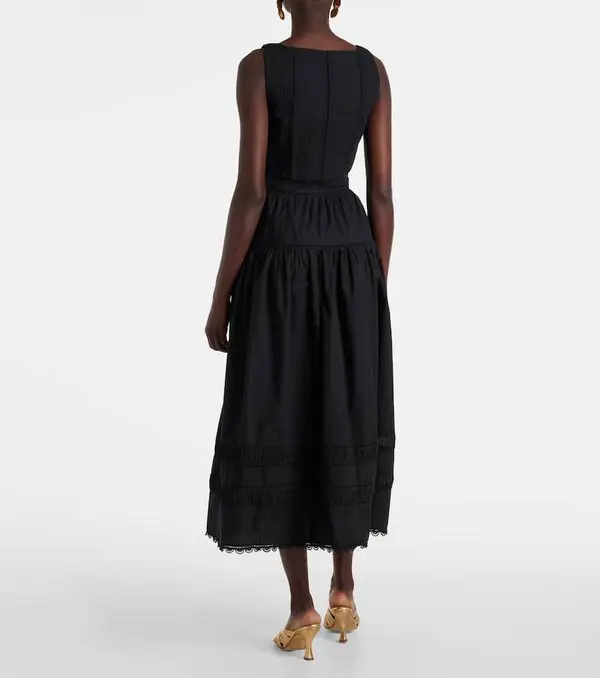 Ulla Johnson Isadora Cotton Poplin Bustier Dress
