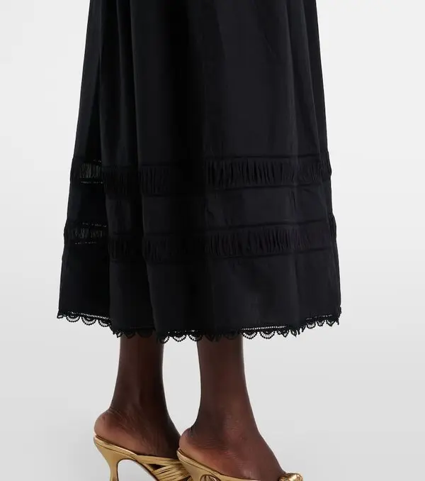 Ulla Johnson Isadora Cotton Poplin Bustier Dress
