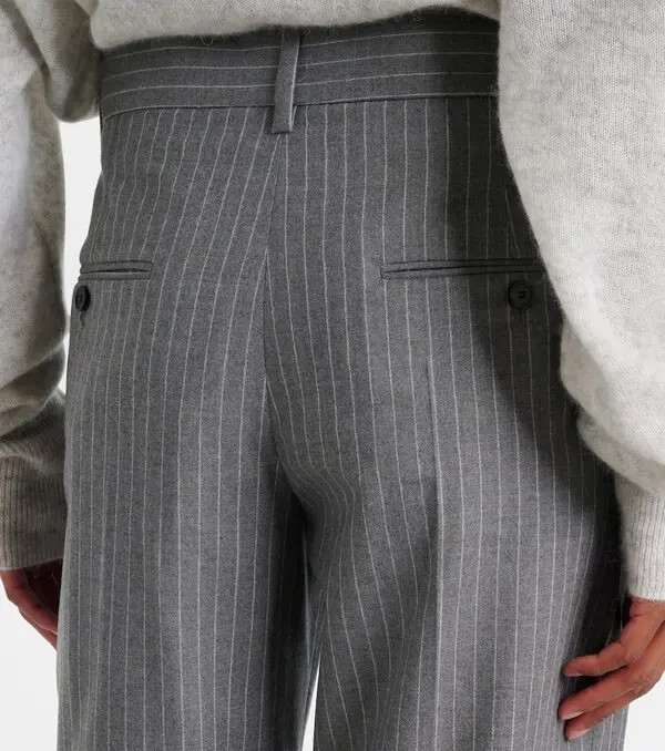 Isabel Marant Étoile Ritana Pinstripe Wool Tapered Trousers