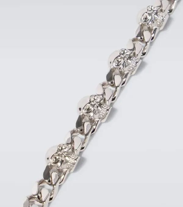 Alexander McQueen Embellished Chain Bracelet - Silver