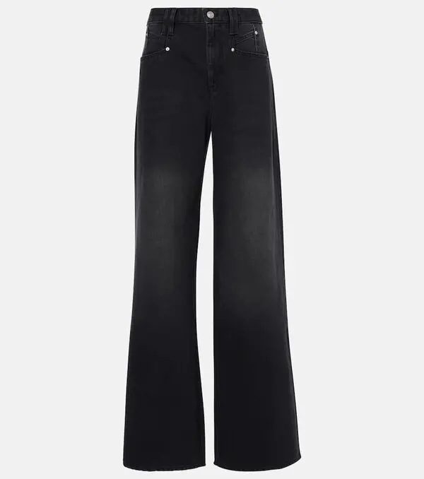 Isabel Marant Étoile Lemony Wide-leg Jeans - Black