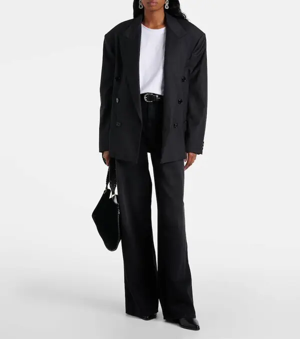 Isabel Marant Étoile Lemony Wide-leg Jeans - Black