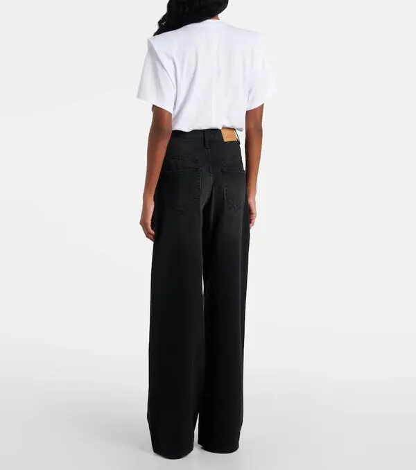 Isabel Marant Étoile Lemony Wide-leg Jeans - Black