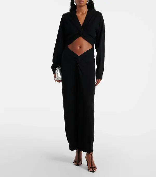 Christopher Esber Gathered Cutout Maxi Dress