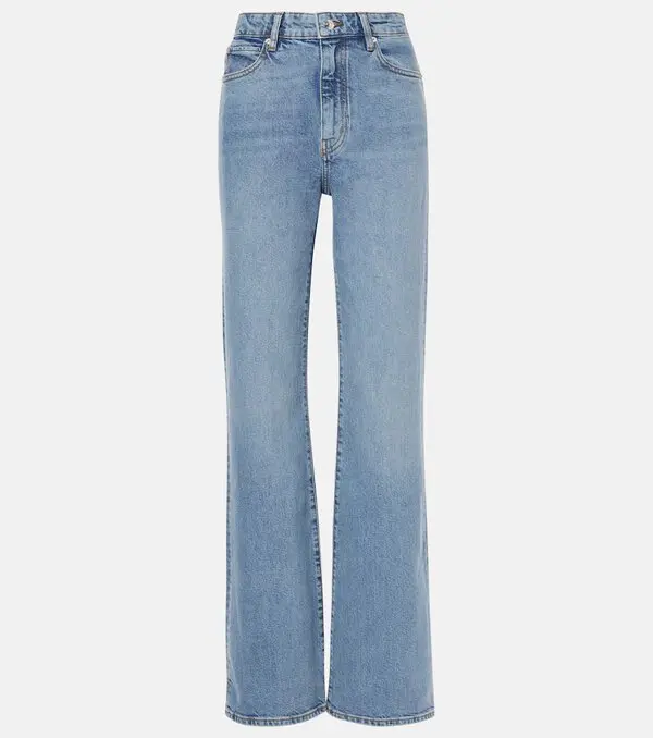 FRAME Arrow High-rise Flared Jeans - Blue