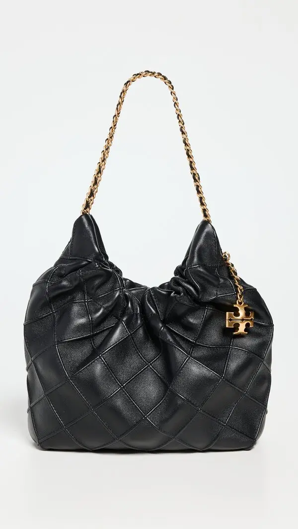 Tory Burch Fleming Mini Hobo Bag - Black