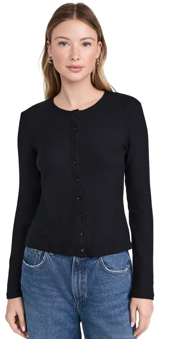 LESET Lauren Classic Cardigan - Black