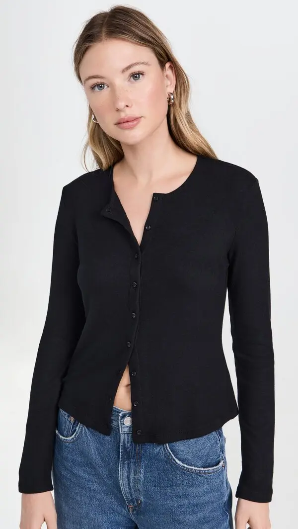 LESET Lauren Classic Cardigan - Black