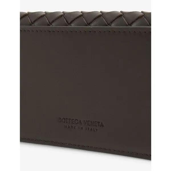 Bottega Veneta Intrecciato Front-flap Leather Wallet