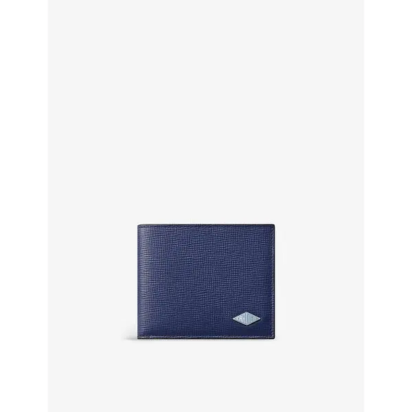 CARTIER Losange Six-credit Card Leather Wallet - Blue