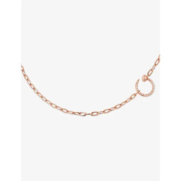 CARTIER 18ct And Diamond Juste Un Clou Necklace - Rose Gold