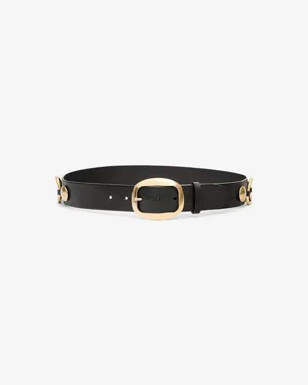 Isabel Marant Dara Leather Belt - Black