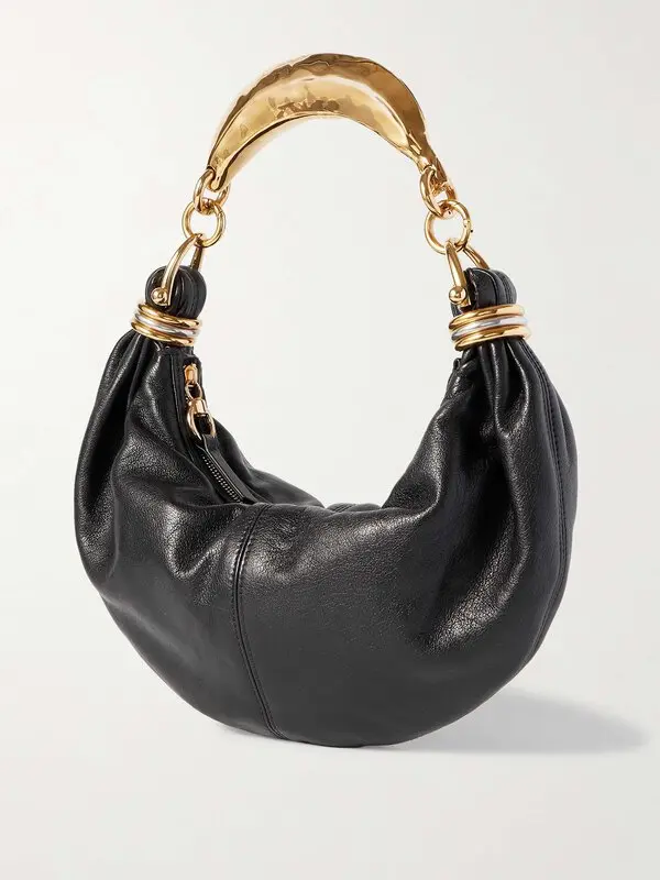 Chloé Bracelet Embellished Textured-leather Shoulder Bag