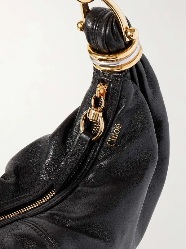 Chloé Bracelet Embellished Textured-leather Shoulder Bag