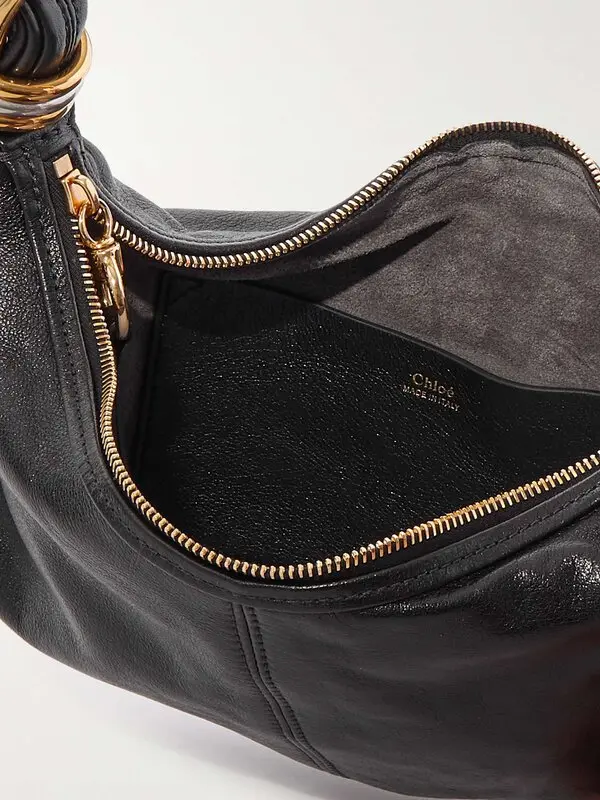 Chloé Bracelet Embellished Textured-leather Shoulder Bag