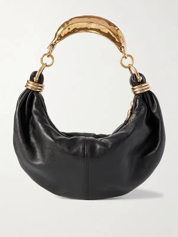 Chloé Bracelet Embellished Textured-leather Shoulder Bag