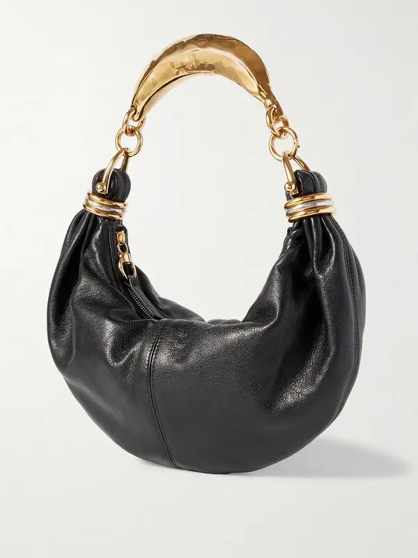 Chloé Bracelet Embellished Textured-leather Shoulder Bag