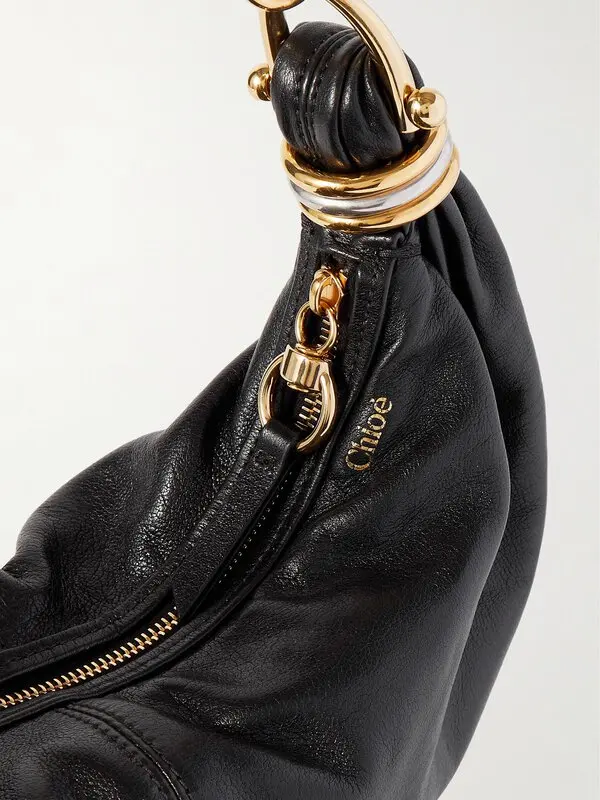 Chloé Bracelet Embellished Textured-leather Shoulder Bag