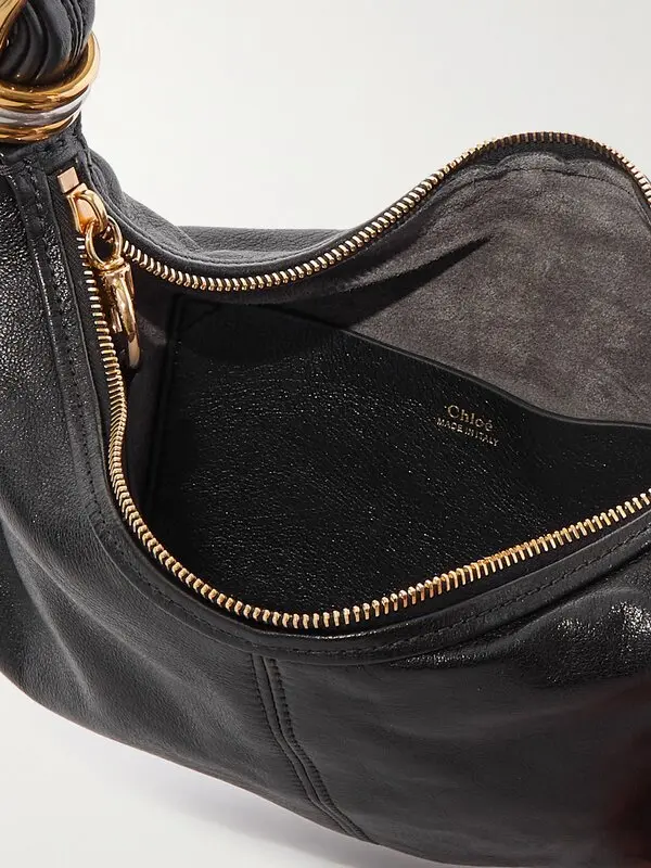 Chloé Bracelet Embellished Textured-leather Shoulder Bag