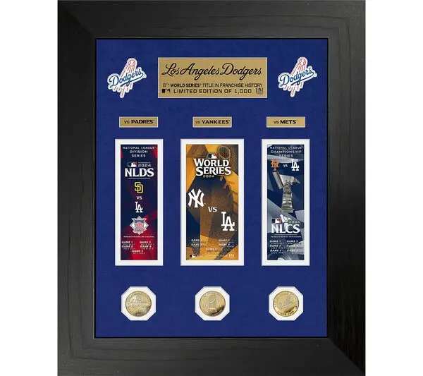 HIGHLAND MINT Dodgers Road 2024 World Series Ti Cket Gold Coin - One-color