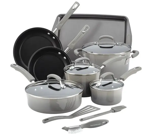 RACHAEL RAY Classic Brights 14pc Nonstick Cookw Are Set - One-color