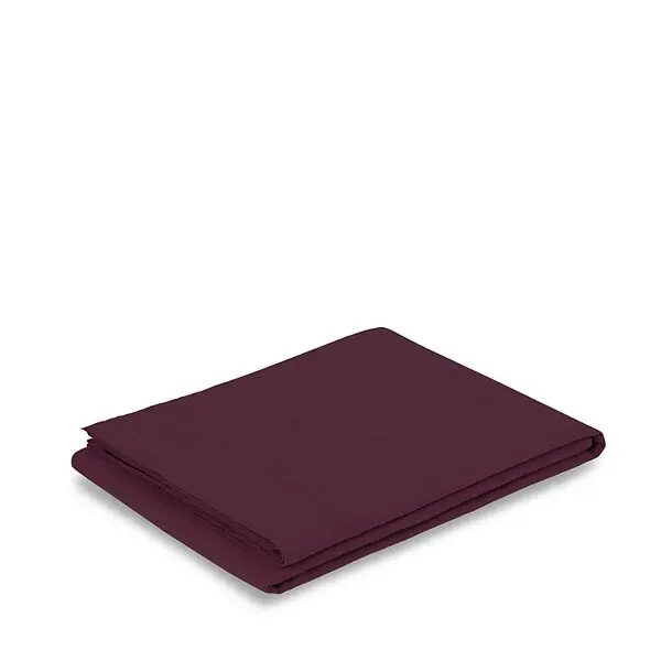 PIGLET IN BED Linen Blend Flat Sheet - Berry
