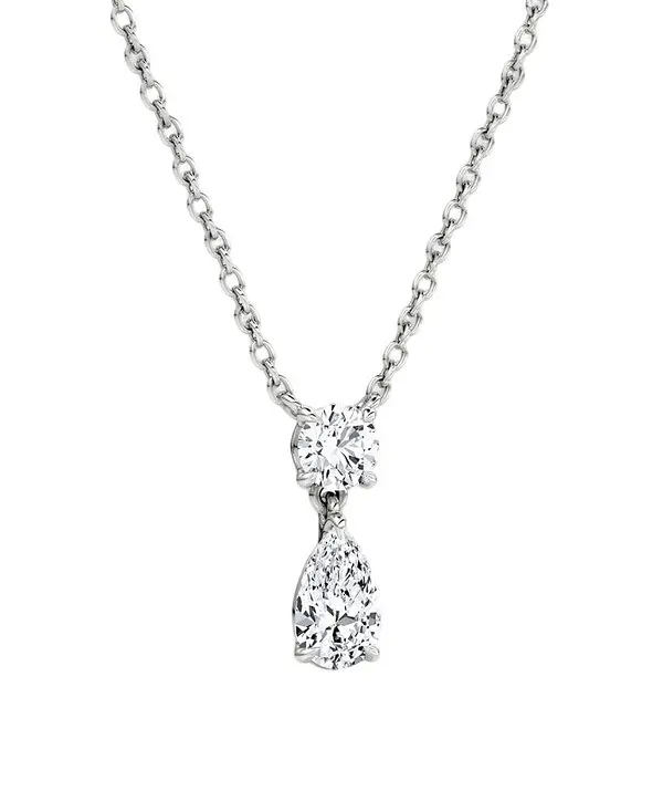 VRAI 14k Yellow Diamond Pendant Necklace - White