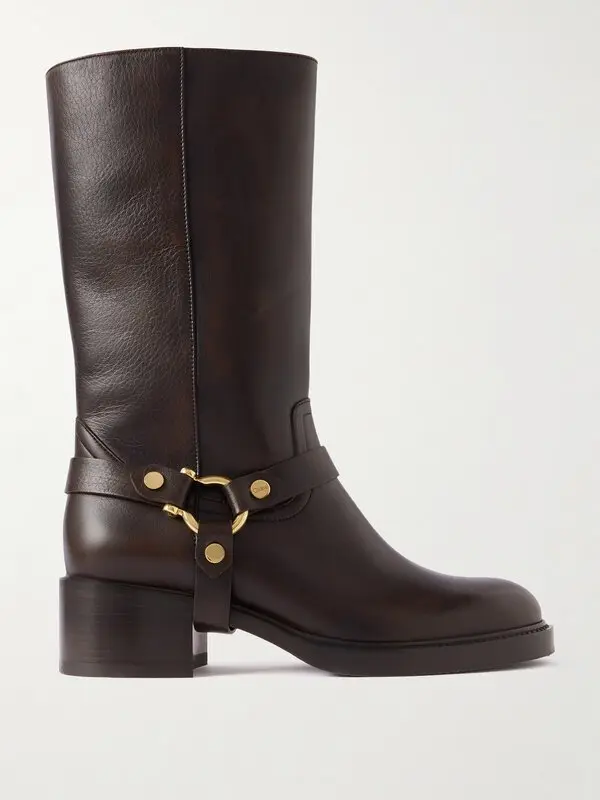 Chloé Dakota Buckled Leather Ankle Boots