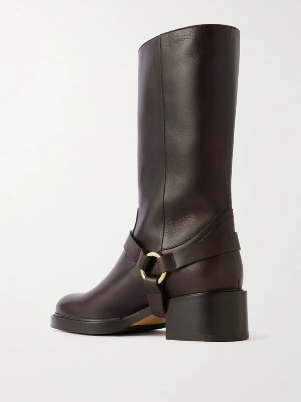 Chloé Dakota Buckled Leather Ankle Boots