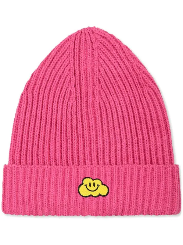 GHAYME Cloud-appliqué Beanie - Pink