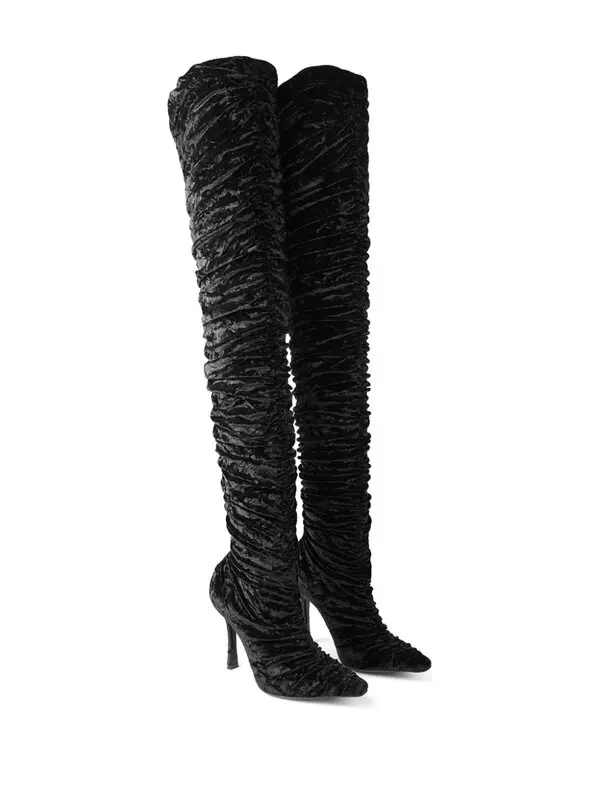 JIMMY CHOO 100mm Leather Boots